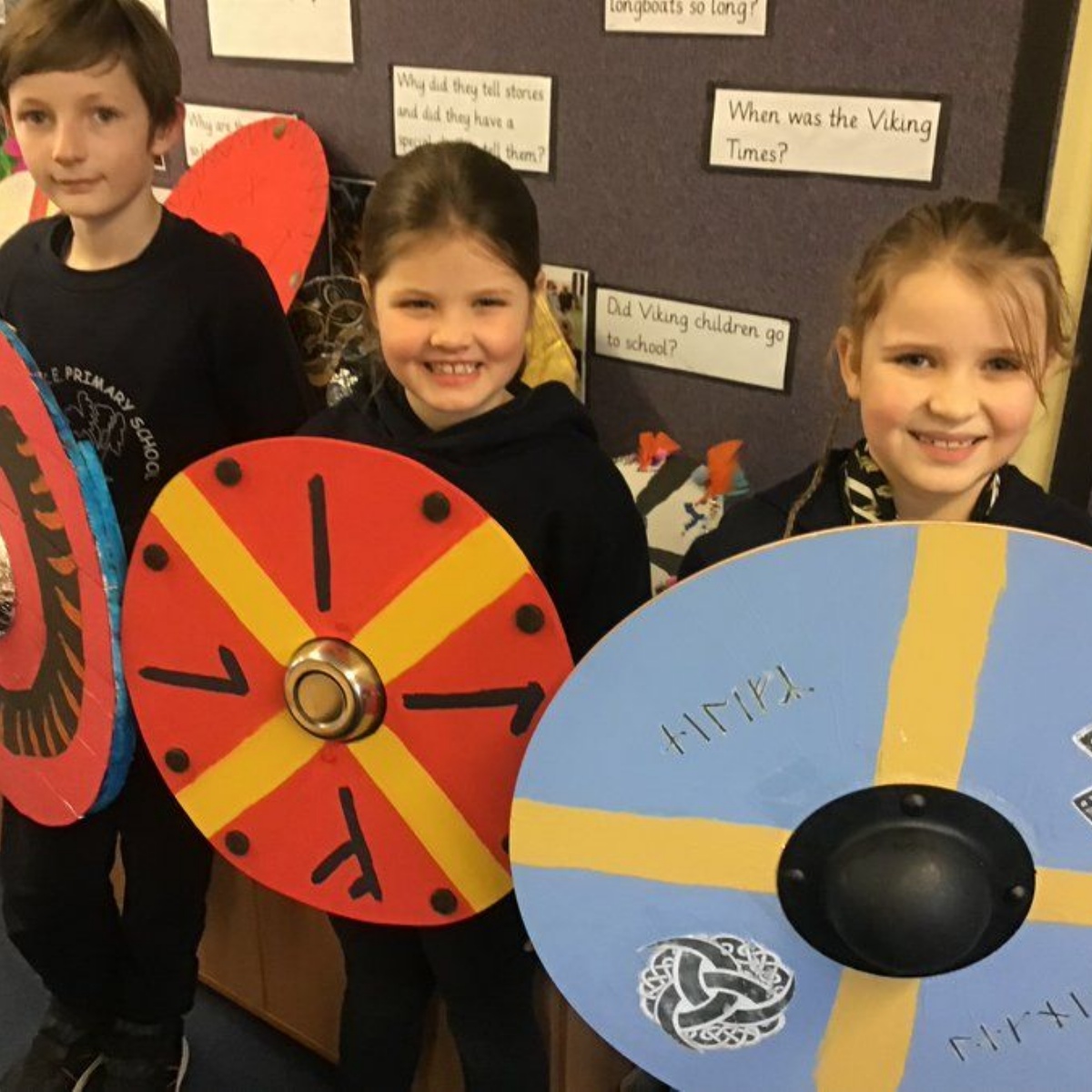 Whixall C.E. Primary School and Nursery - Impressive Viking Shields